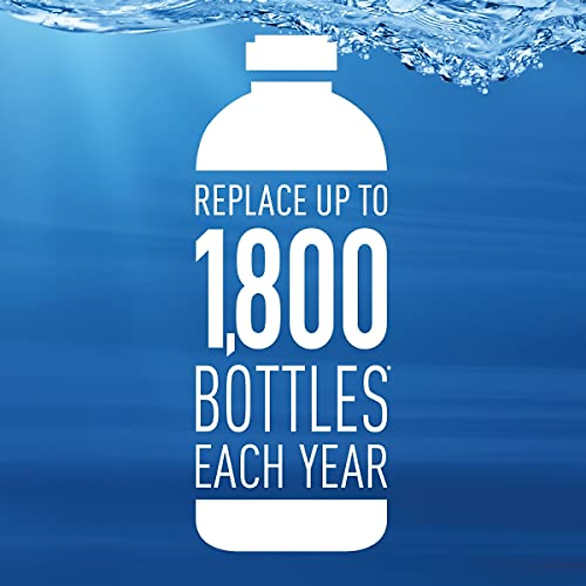 Brita Water Filter for Sink, Faucet Mount Water Filtration System for Tap Water, Reduces 99% of Lead, Chrome