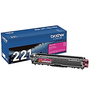 Brother TN221C, TN221M, TN221Y (TN-221C, TN-221M, TN-221Y) Cyan, Magenta and Yellow Toner -Cartridge Set