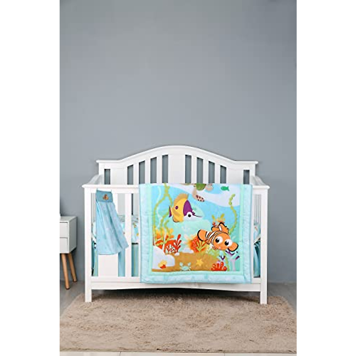 1 PC Blue Oceanic Fish Diaper Bag Baby Boy Diaper Organizer (Blue Diaper Bag)