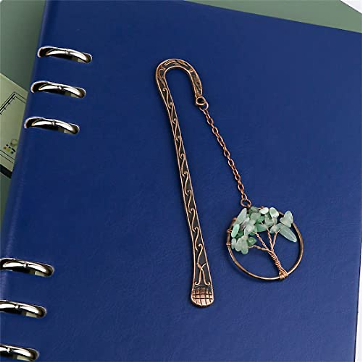 Bookmarks Vintage Style Metal Bookmark Page Marks for Woman Men Students Teen, 2PCS