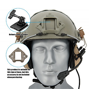 SKYJFFJ Tactical Helmet Quick Release Buckle Adapter Mount for GoPro Hero 12/11/10/9/8, DJI Osmo, AKASO/YI and other action camera accessories