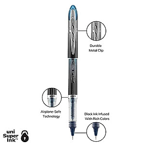 uni-ball 1832410 Vision Elite Blx Series Rollerball Pen .5 Mm Assorted 5/St