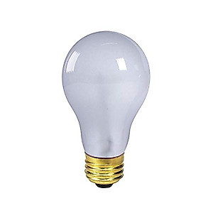 Zilla Reptile Terrarium Incandescent Heat Bulb, Day White, 75 Watts