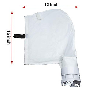 ATIE Pool Cleaner Fine Mesh Bag with Hook and Loop Fastener Enclosure Compatible with Pentair Kreepy Krauly Legend, Platinum Pool Cleaner Debris Bag 360002 and EU16 Bag