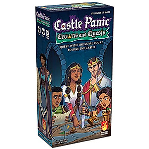 Castle Panic: Crowns and Quests | Expansion | Board Game for Adults and Family | Cooperative | Ages 8+ | for 1 to 6 Players | Average Playtime 45 Minutes | Made by Fireside Games