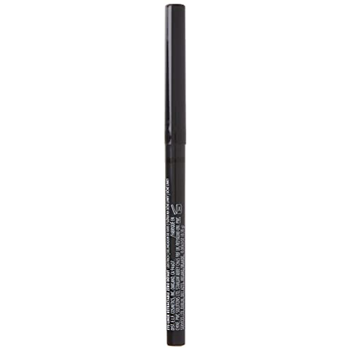 e.l.f. No Budge Retractable Eyeliner, Creamy, Ultra-Pigmented & Waterproof, Creates Bold & Defined Lines, Vegan & Cruelty-Free, Black 0.006 Oz