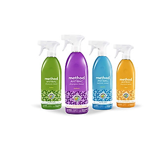 Method Antibacterial All Purpose Cleaner Spray, Wildflower, Kills 99.9% of Household Germs, 28 fl oz (Pack of 8)