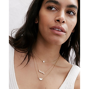 Bryan Anthonys You Are My Sunshine Necklace, 14K Gold Necklace for Women, Sun Pendant, 2 Piece Set, Adjustable Length