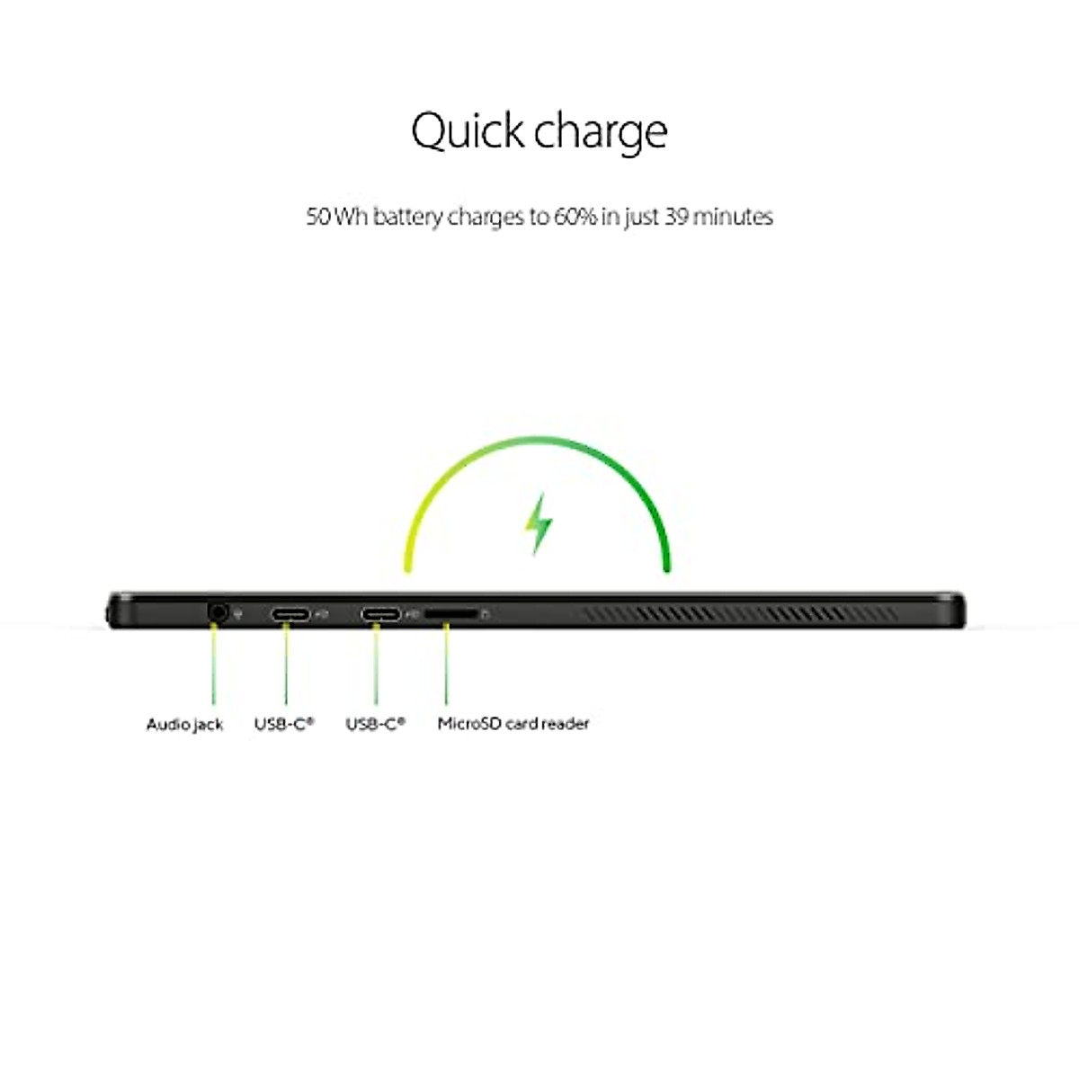 ASUS VivoBook 13 Slate OLED 2-in-1 Laptop, 13.3" FHD OLED Touch Display, Intel Pentium N6000 Quad-Core CPU, 4GB RAM, 128GB eMMC, Windows 11 Home in S Mode, Black, T3300KA-DH21T