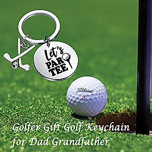POTIY Golfer Gift Golf Keychain Charm Jewelry for The Lovers and Collectors of Golf (golf keychain)