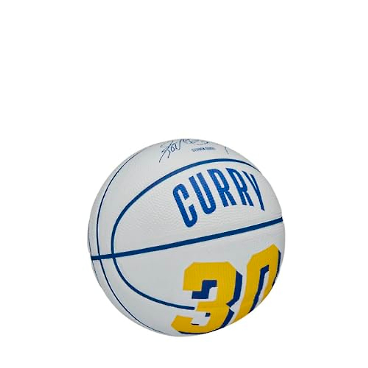 WILSON NBA Player Icon Mini Basketball - Steph Curry, Mini Size, Blue/White