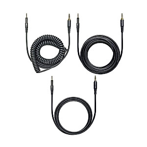 Audio-Technica ATH-M70x Professional Monitor Headphones Bundle with Wooden Headphone Stand (Bamboo Brown) (2 Items)