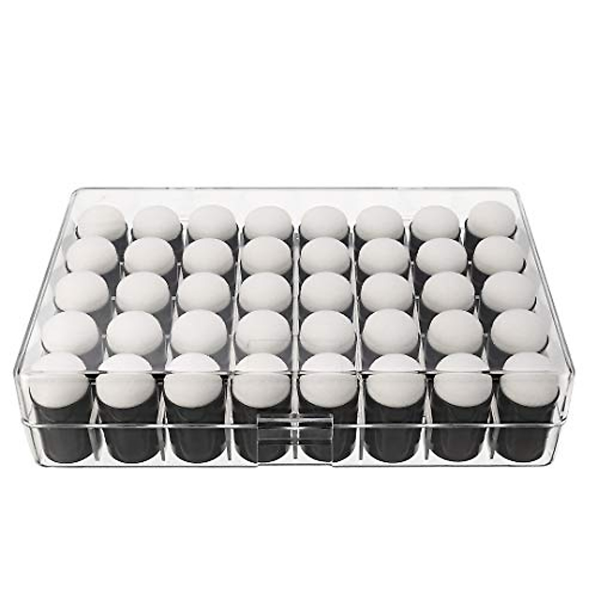 40 Pcs Finger Sponge Daubers with Storage Box for Painting Chalk Ink Card Making Drawing