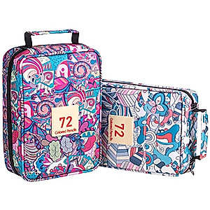 EUBUY 72 Colored Pencils Set, Oil-based Colored Pencils for Kids Adults Artists Beginners, Portable Wooden Oil Colored Pencils Set with Carry Bag for Drawing, Sketching, Coloring Books, Arts Supplies