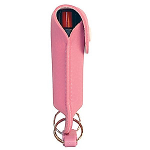 Wildfire 1/2 oz leatherette holster and Quick Release Key Chain pink