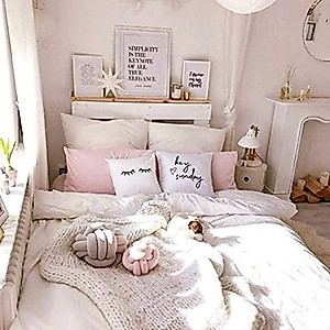 FUB Short Plush Knot Ball Pillow, Waist Cushion Pillow Home Decoration Plush Throw Pillow Cushion for Sofa Car Office Decor, Grey, 7x7''