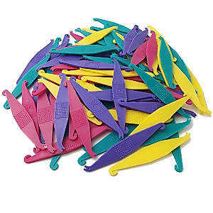 GXXMEI 100PCS Braces Rubber Band Tool Dental Elastic Rubber Bands Placers for Braces Disposable Plastic Orthodontic Elastic Placers