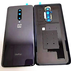 Battery Back Cover Rear Panel Glass +Camera Lens for Oneplus 7 Pro 6.67" GM1911 GM1913 GM1917 GM1910 GM1915 (Mirror Gray)