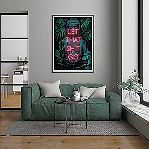 5D Diamond Painting Kits for Adults Beginners,Buddhism Buddha Diamond Art Kit,DIY Full Round Drill Religious Gem Art Kits with Inspirational Motivational Zen Quote,Home Wall Decor 12 x 16 Inch