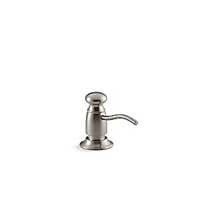 KOHLER 1894-C-VS Traditional Lotion, Kitchen Sink Soap Dispenser, Vibrant Stainless