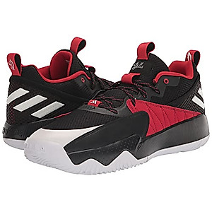 adidas Unisex Dame Certified Basketball Shoe, Better Scarlet/White/Black, 13 US Men