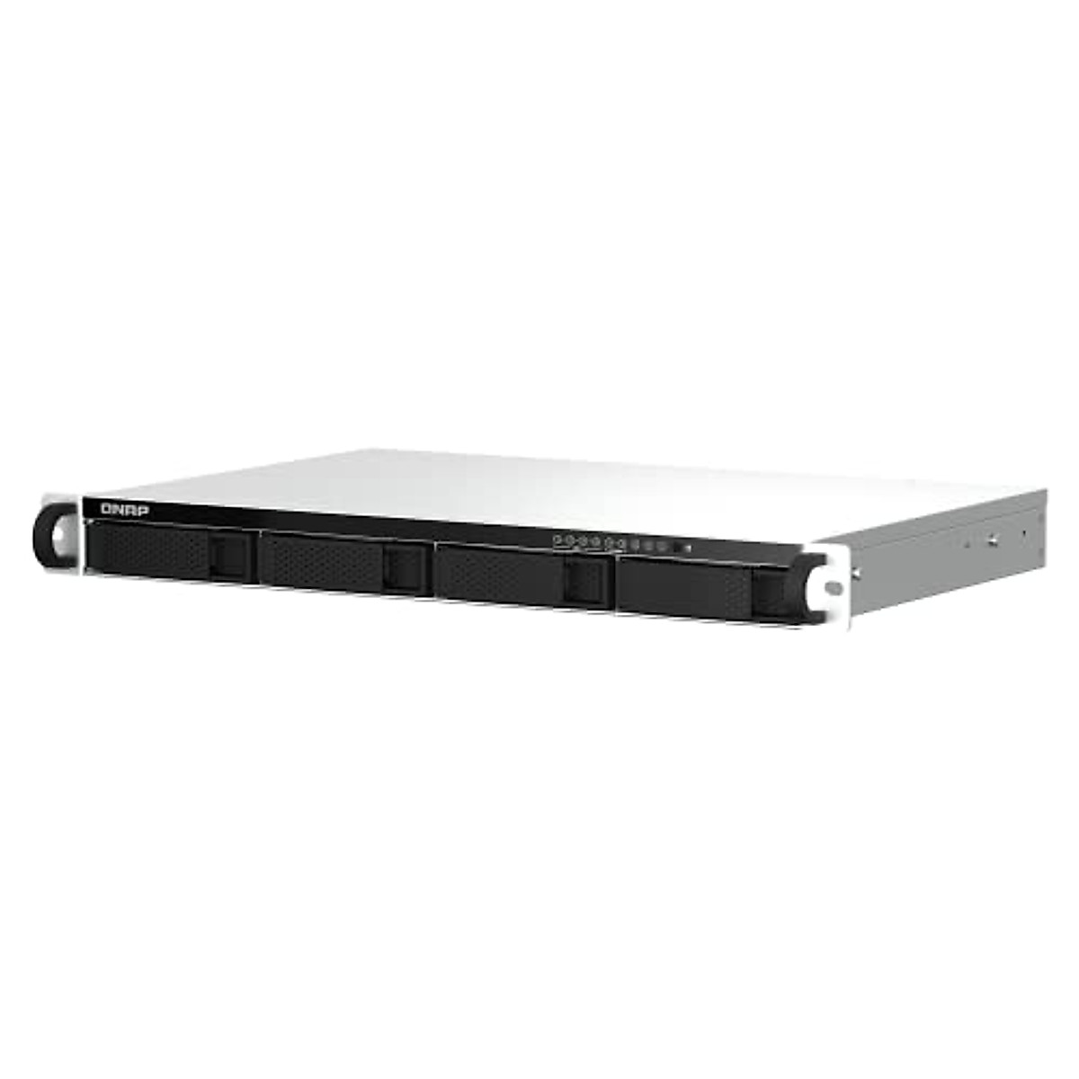 QNAP TS-464eU-8G-US 4 Bay High-Speed 1U Short Depth Rackmount NAS with Dual-2.5GbE, Intel Celeron CPU, 8GB DDR4 Memory and 2.5GbE (2.5G/1G/100M) Network Connectivity (Diskless)