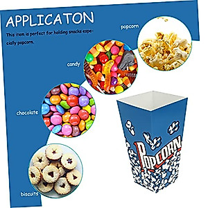 TOYANDONA 100pcs Popcorn Boxes Popcorn Popcorn Box Disposable Containers Food Container Microwave Popcorn Carnival Popcorn Bags Popcorn Container Popcorn Paper Bags Popcorn Boxes for Party