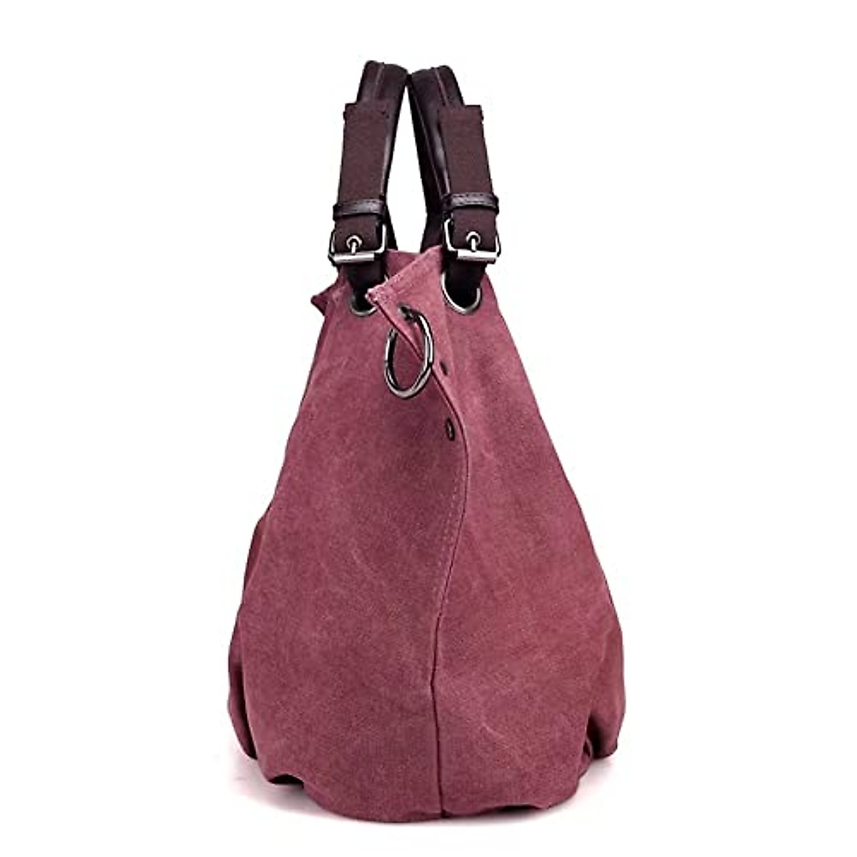 Mudono Top Handle Handbag for Women Large Capacity Shoulder Bag Canvas Crossbody Bag Casual Tote Bag Retro Satchel Purse