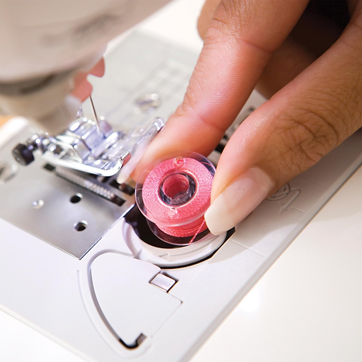 Brother Sewing and Embroidery Bobbins 10-Pack, SA156,Clear