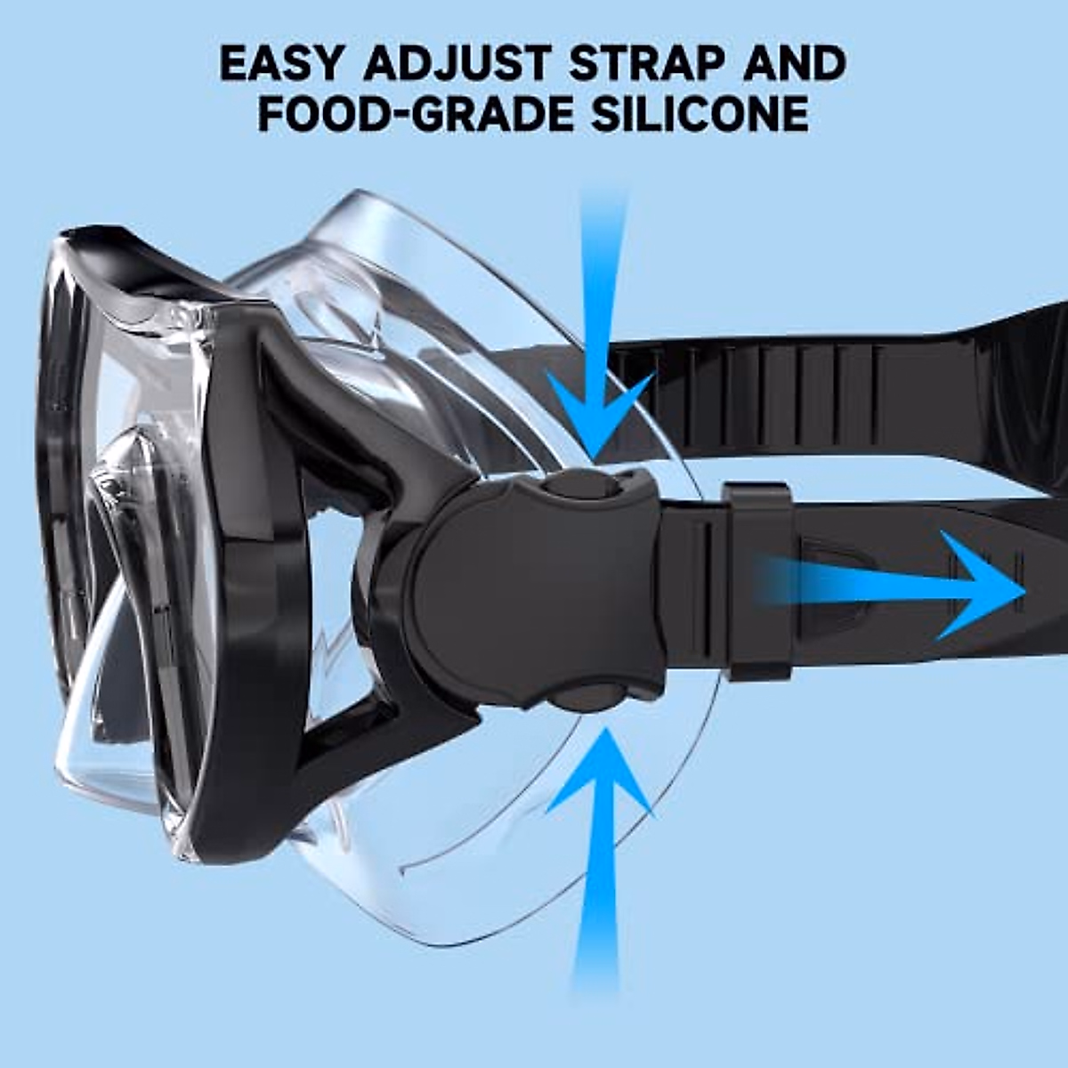 Findway Kids Swim Goggles Toddler Kids Youth(5-16), Anti-Fog 180°Clear View Snorkel Diving Mask, Swim Goggles with Nose Cover Waterproof Anti-UV Water Pool Goggles for Boys Girls Youth