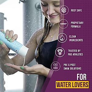 Complete Chlorine Removal Bundle By TRIHARD | Shampoo, Conditioner, Body Wash | Ultimate Pre & Post Swim Care