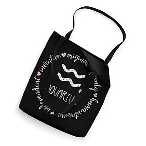 Aquarius Facts Apparel For Men Women Funny Zodiac Sign Gift Tote Bag