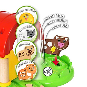 BRIO World - 33826 My First Farm | 12 Piece Wooden Toy Train Set for Kids | Interactive Learning Experience | FSC-Certified Wood | Suitable for Ages 18 Months and Up