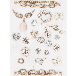 Acwenie Shoe Charms Bling for Croc Jewelry Accessories Decoration for Women Girls Party Favors Birthday Gifts