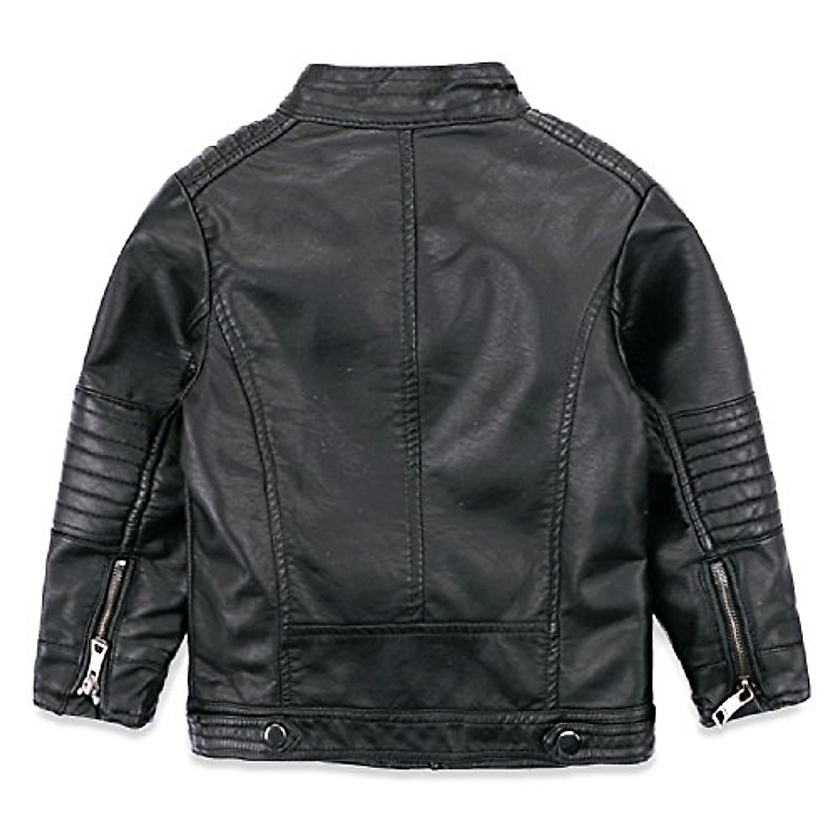 LJYH Boys, Little Kid Leather Jackets New Spring Children Collar Motorcycle Faux Leather Zipper Coats 4/5yrs (110)
