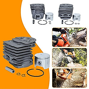 Nikasil Plated Cylinder Piston Bearing Kit For Husqvarna 51 55 For Rancher (46mm) Chainsaw Fuel Filter Line Gasket 503 16 91-71