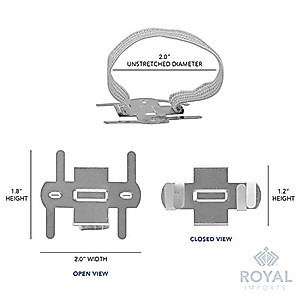 Royal Imports Corsage Wristlets Bracelets, Elastic Stretchable Hand Wrist Bands, for Wedding Prom Flowers, Girl Bridesmaid, Festival Floral Boutonniere, Party DIY Crafts Pack of 20