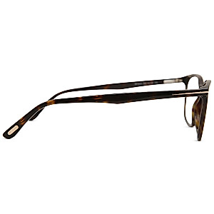 Tom Ford FT 5505 052 Dark Havana Plastic Square Eyeglasses 52mm