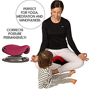 Humantool Portable Ergonomic Office Chair - Human Tool Makes Any Chair a Swinging Saddle Chair with Portable Saddle Stool - Makes A Great Gift for Coworkers, Yoga, Meditation and Friends - (Rose)