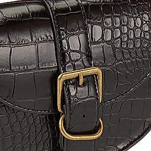 The Drop Women's Helen Saddle Crossbody Bag Black, One Size