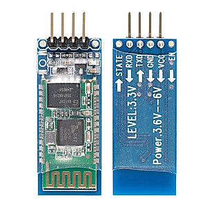 5PCS HC-06 RS232 Wireless Bluetooth Serial Port 4 Pin RF Transceiver Board Module Bi-Directional Serial Support Slave and Master Mode