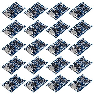 20pcs 18650 Lithium Battery Charging Board TP4056 Micro USB Charging Board 5V 1A with Battery Protection Dual Functions TP4056 Lithium Battery Charge Module
