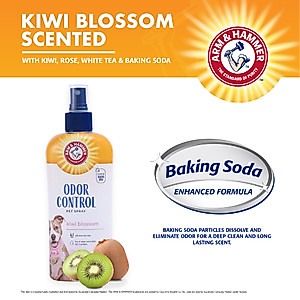 Arm & Hammer for Pets Super Deodorizing Spray for Dogs | Best Odor Eliminating Spray for All Dogs & Puppies | Fresh Kiwi Blossom Scent That Smells Great, 8 Ounces