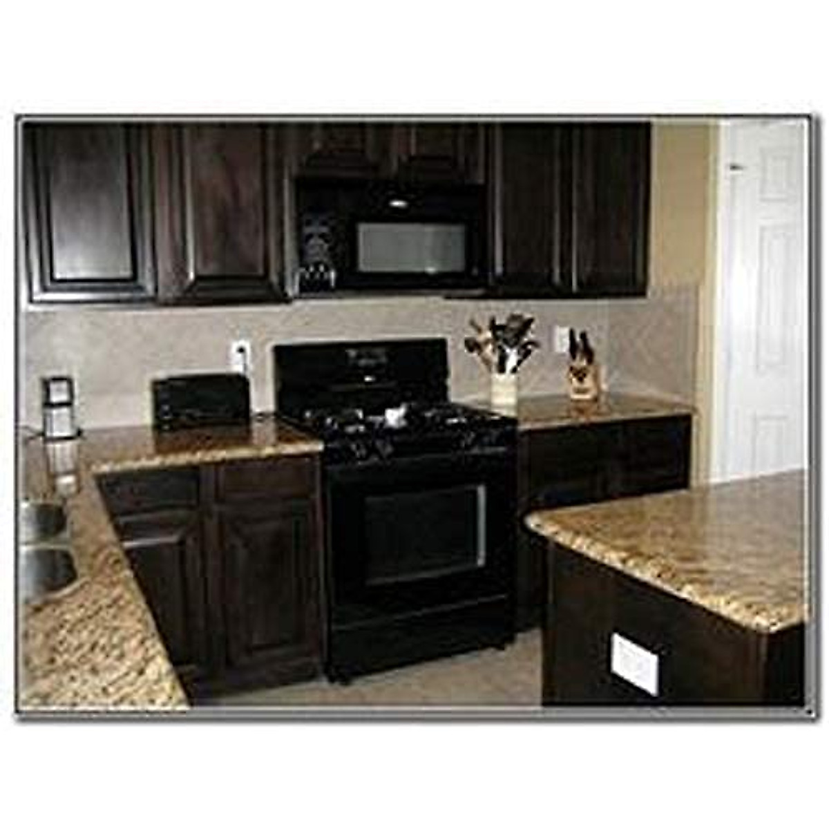 EZ FAUX DECOR Kitchen Countertop Update Vinyl Laminate Cover | Easy Install | Peel and Stick | Durable Self-Adhesive | 36” x 180” | Granite Marble Design | Venetian Gold (15ft)