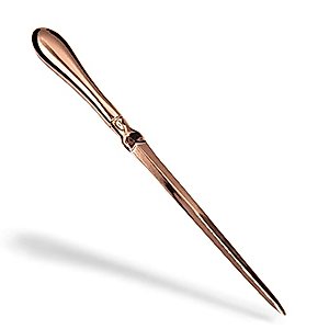 Uncommon Desks Rose Gold Letter Opener Knife - Smooth Metal Plated Envelope Opener - Ergonomic Rounded Handle for Comfort - Home and Office Mail Supplies - 1 Pack