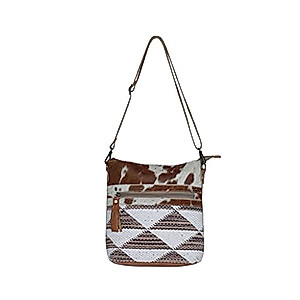 Myra Bag Dusky Triangles Small & Crossbody Bag Upcycled S-3329