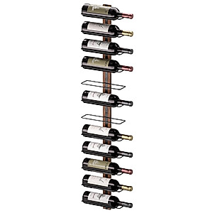 B4Life Wine Rack Wall Mounted, Wall Wine Rack for 12 Wine Bottles Wood Wine Racks for Wall, Wine Holder Wall Mounted Wine Bottle Racks for Kitchen,Dining Room,Bar