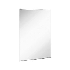 Hamilton Hills 30x40 inch Frameless Rectangular Mirror | Large Polished Glass Core Back, Lightweight Vanity Mirror | Beveled Bathroom Mirrors for Wall | Hanging Horizontally or Vertically Gym Mirror