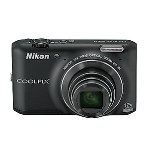 Nikon COOLPIX S6400 16 MP Digital Camera with 12x Optical Zoom and 3-inch LCD (Black) (OLD MODEL)