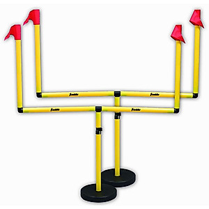 Franklin Sports Youth Football Goal Post Set - Kids Football Easily Adjustable Field Goals - includes 2 Goal Posts - Perfect for Ages 4+ Backyard Play